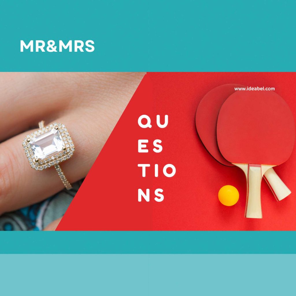 🤔 Mr & Mrs Questions - Quiz Questions 🦩- IdeaBel